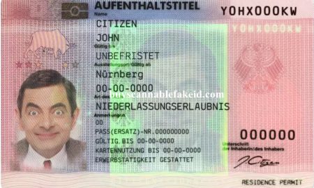 Fake Residence Permit Card - Buy Fake Id | Best Fake Scannable Ids Online