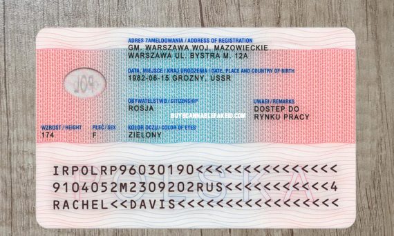 Poland Fake Residence Permit Card - Buy Fake Id | Best Fake Scannable ...