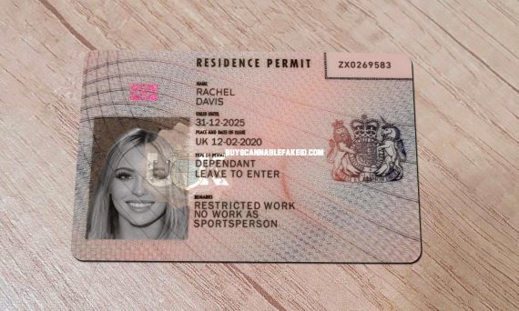 Uk Fake Residence Permit Card - Buy Fake Id | Best Fake Scannable Ids ...