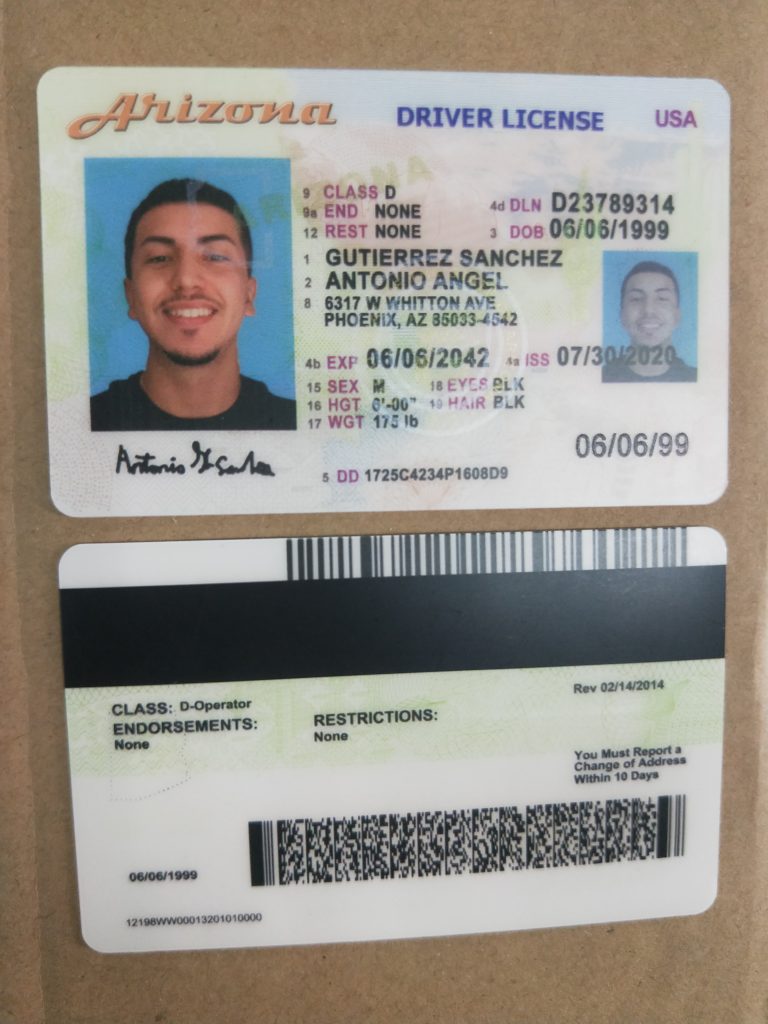 Arizona Fake Id Front And Back - Scannable Fake Id | Buy Best Fake Id ...