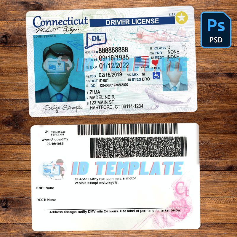 Connecticut Fake Id Templates - Buy Fake Id | Best Fake Scannable Ids ...